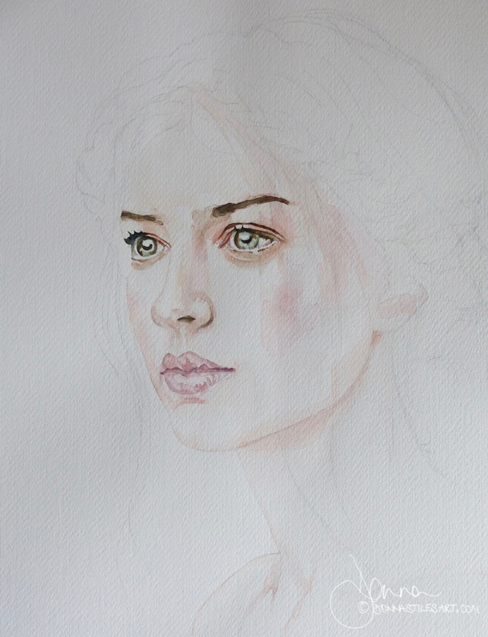 Watercolour portrait paintings | Artist Donna Stiles
